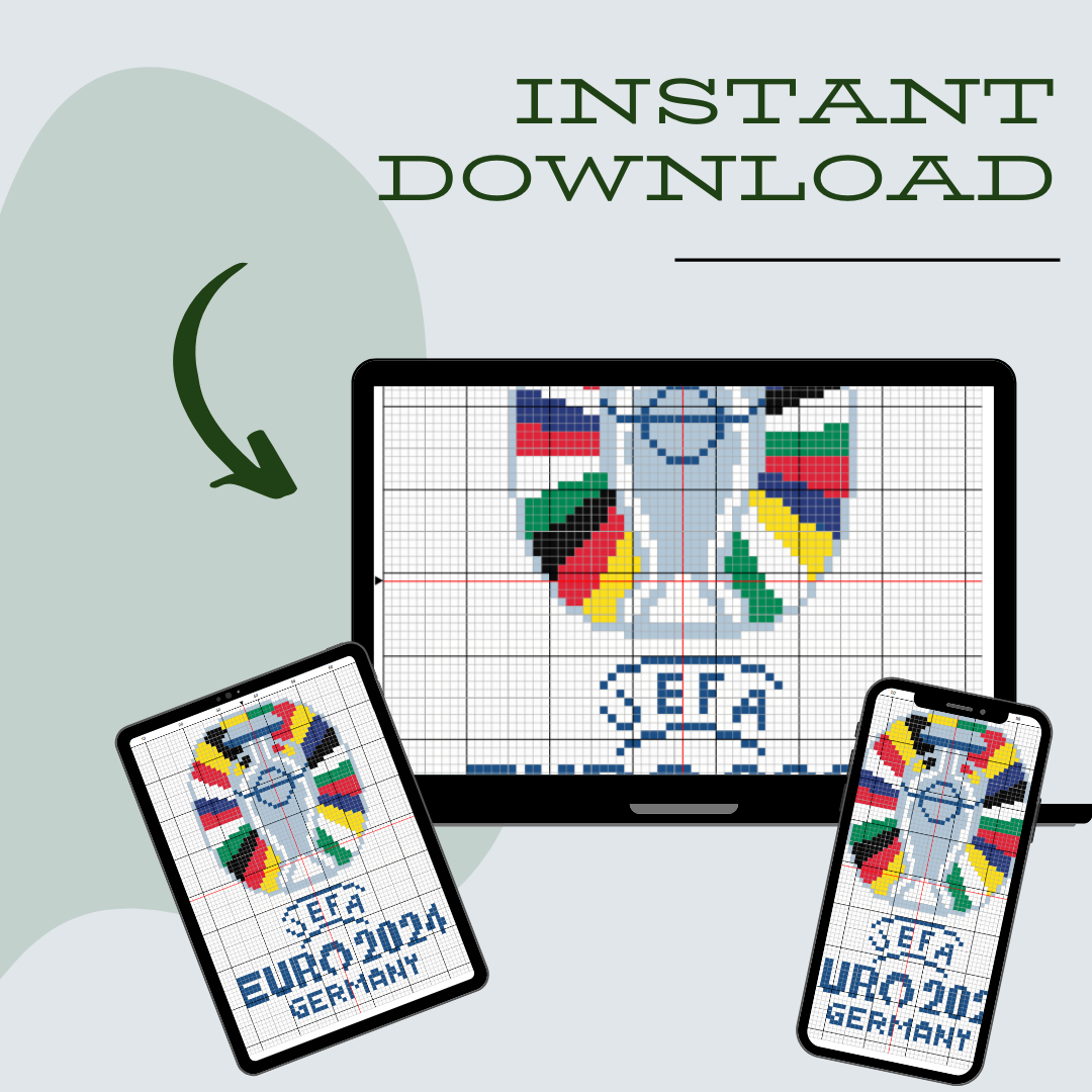 UEFA Euro 2024 Chart- Digital Download – Evergreen Needlepoint