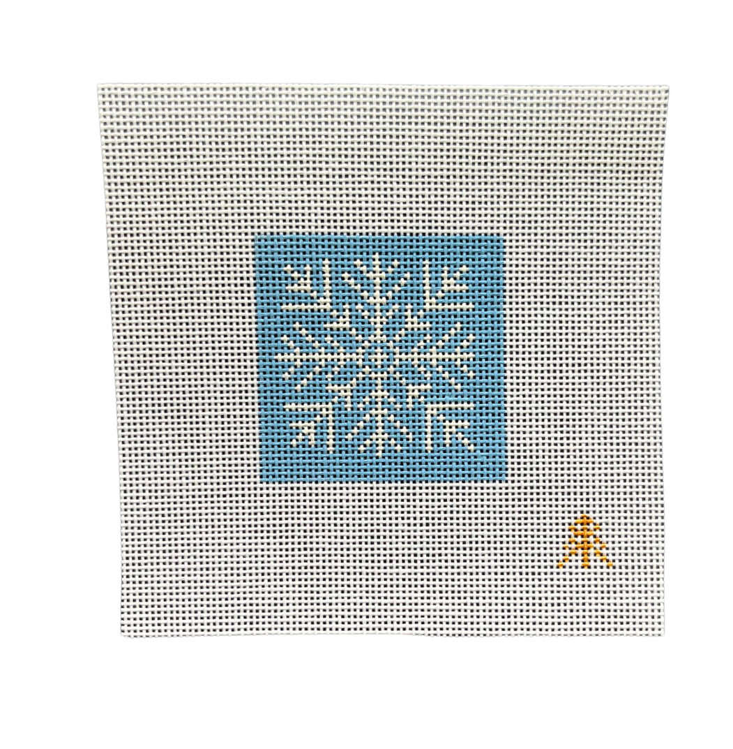 Snowflake Needlepoint Canvas Insert for Can Cozy – Evergreen Needlepoint